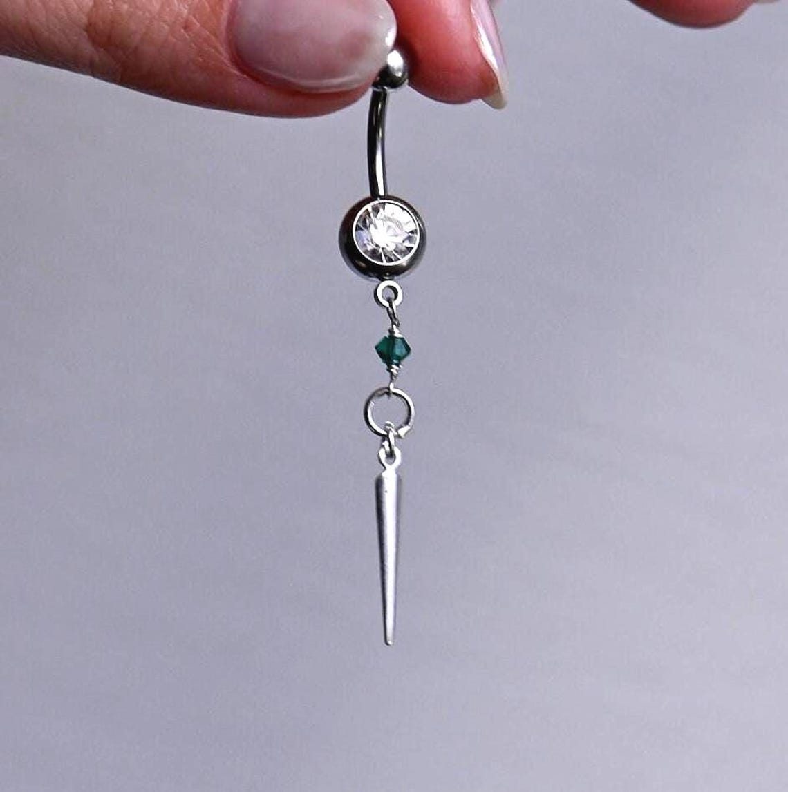 Dangle Belly Button Rings Dangle, Belly Button Rings, Belly Ring Spike ...