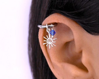 Helix Hoop Earring Helix Piercing Single Cartilage Hoop - Etsy