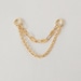 Double Gold Waterfall Chain Charm Earring Attatchment, Earring Chain ...