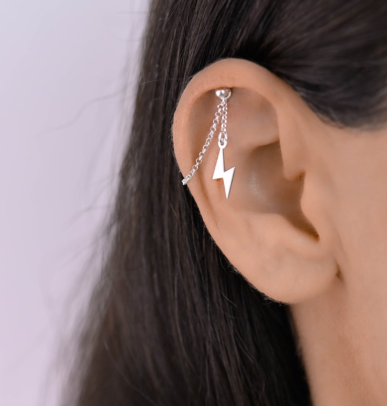 Hidden Sun Helix Chain Hidden Helix Chain Helix Piercing - Etsy