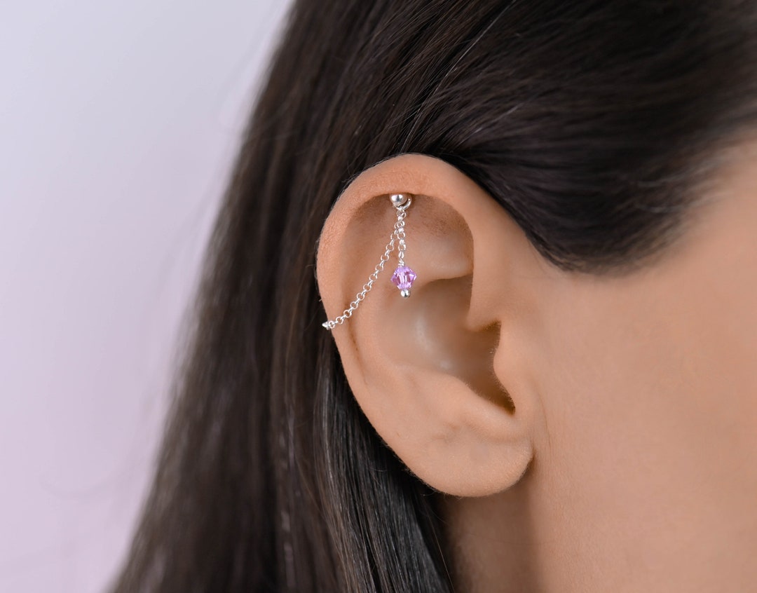 Hidden Helix Helix Chain Helix Piercing Chain Silver - Etsy
