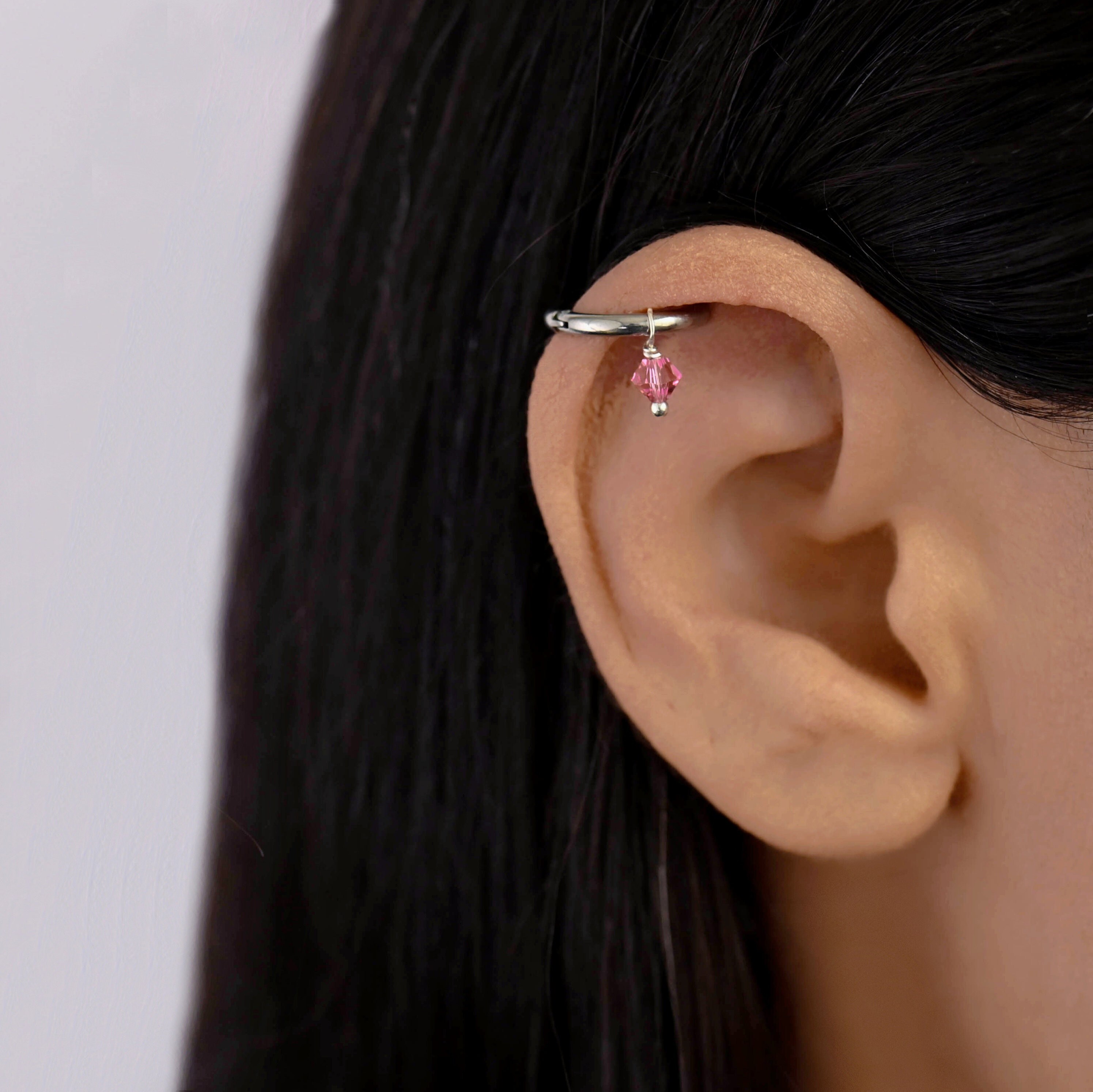 Helix Huggie Earring Hoop Helix Piercing Cartilage Hoop - Etsy