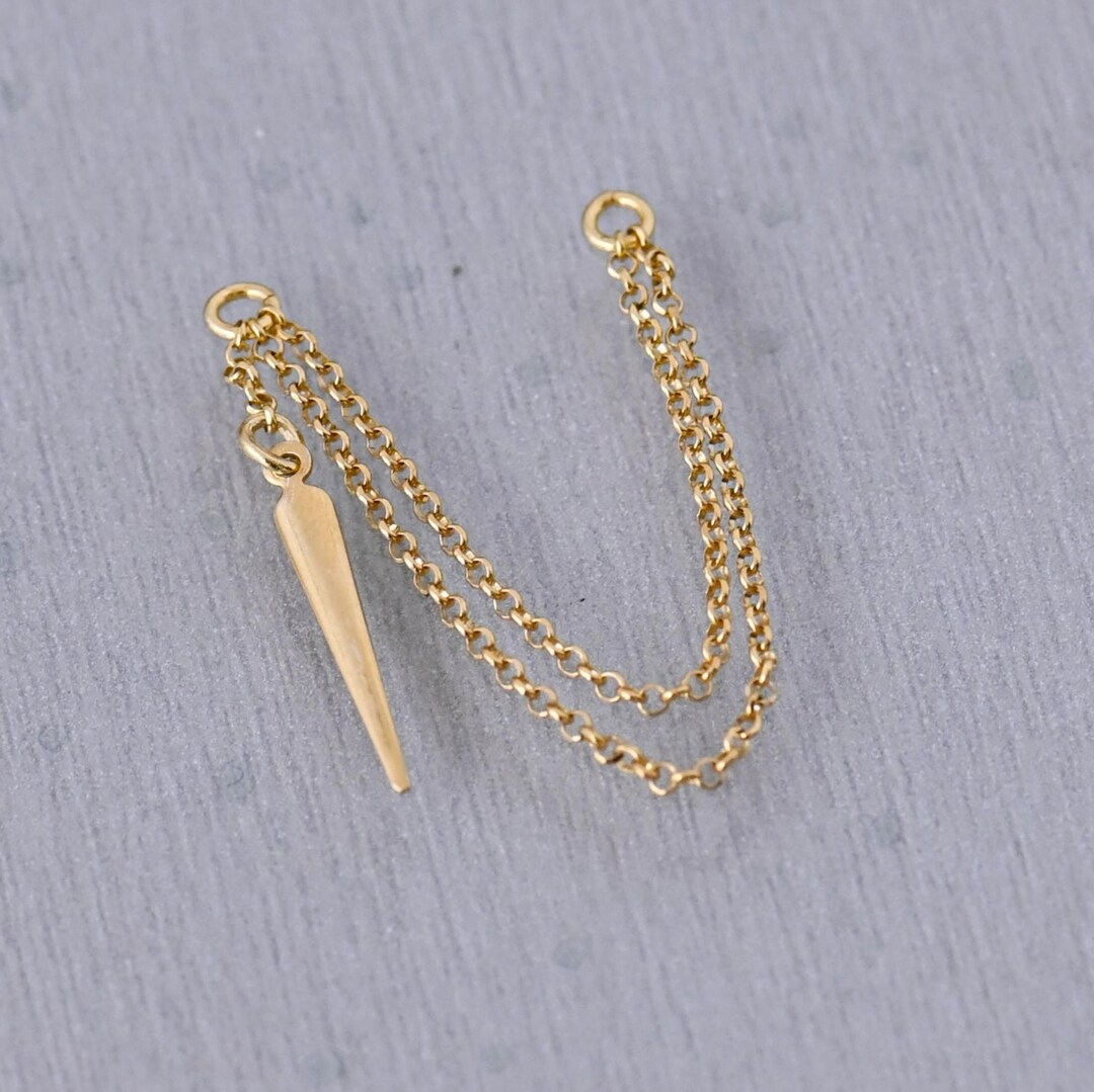 Helix Earring Chain, Helix Piercing, Dangle Helix Chain Piercing ...