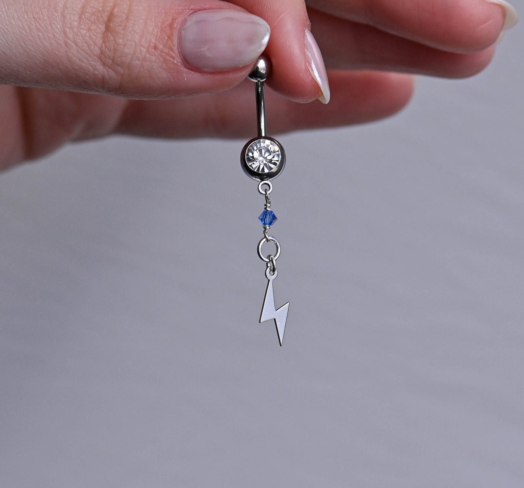 Dainty Belly Button Rings Dangle, Belly Button Rings, Belly Ring ...