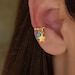 Star Conch Ear Piercing, Conch Piercing, Conch Hoop Earring, Gold ...