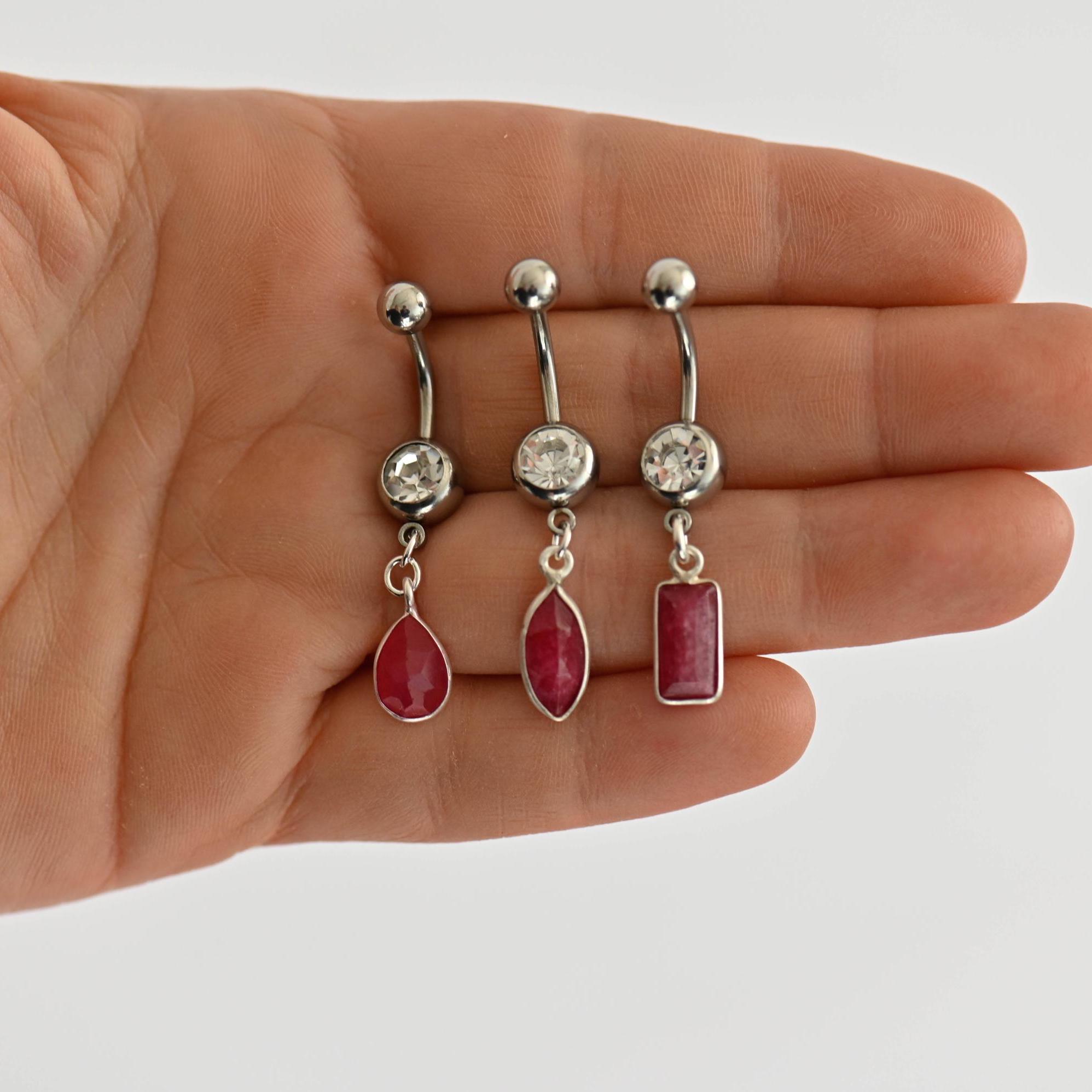 Dangle Simple Belly Button Rings, Belly Button Rings, Belly Button ...