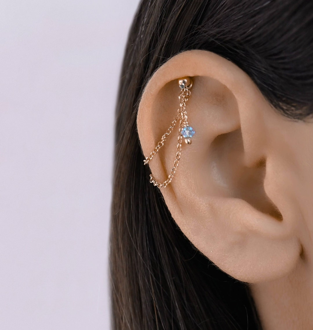 Dangle Helix Chain, Helix Chain, Double Helix Chain Rose Gold, Hidden ...