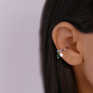 Conch Star Hoop Earring, Conch Hoop Earring, Conch Piercing Hoop ...