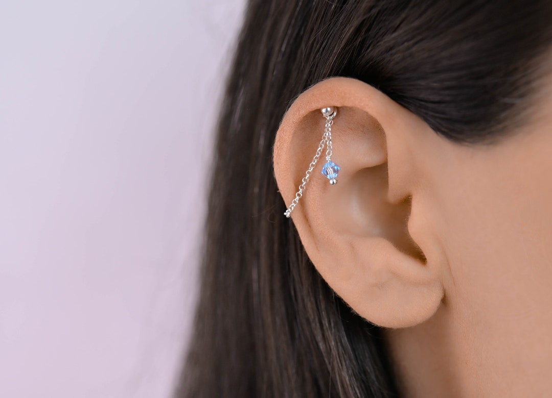Hidden Helix Helix Chain Helix Piercing Chain Silver - Etsy