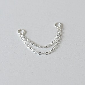 Double Waterfall Chain, Earring Chain Charm, Piercing Chain, Earring ...