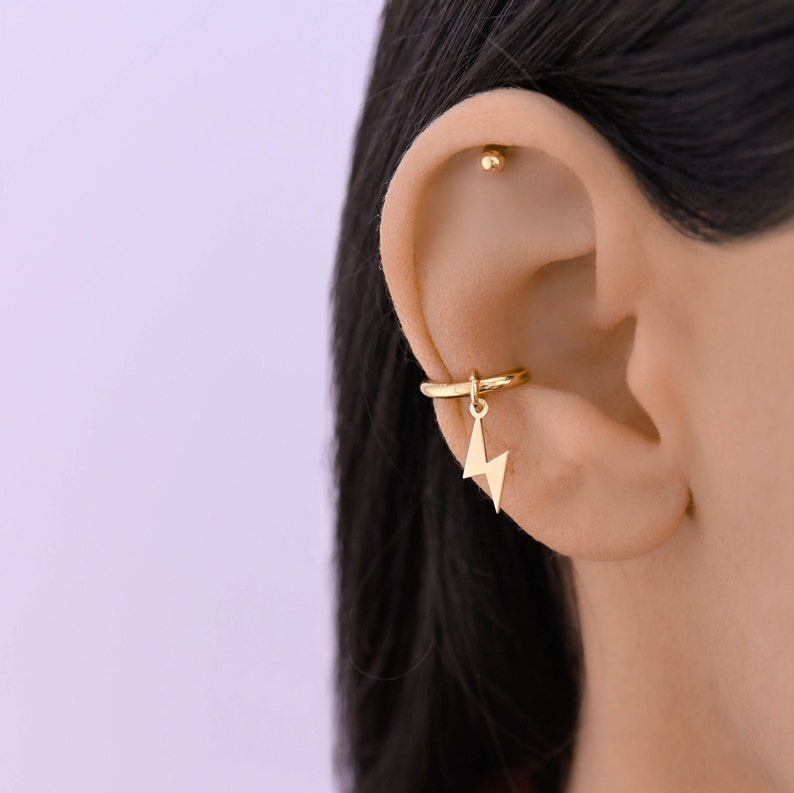 Sun Conch Piercing Hoop Gold Conch Piercing Gold Conch Hoop - Etsy