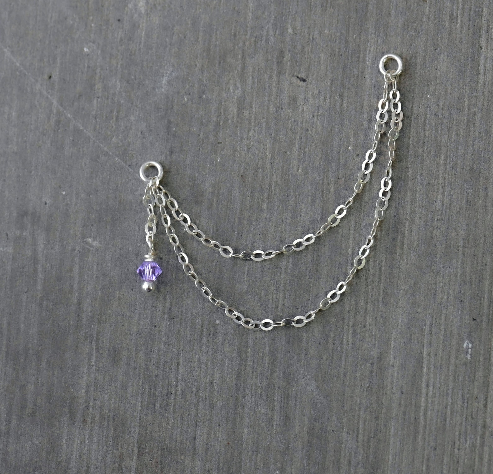 Hidden Helix Piercing Chain, Cartilage Chain, Dangle Helix Chain, Helix ...
