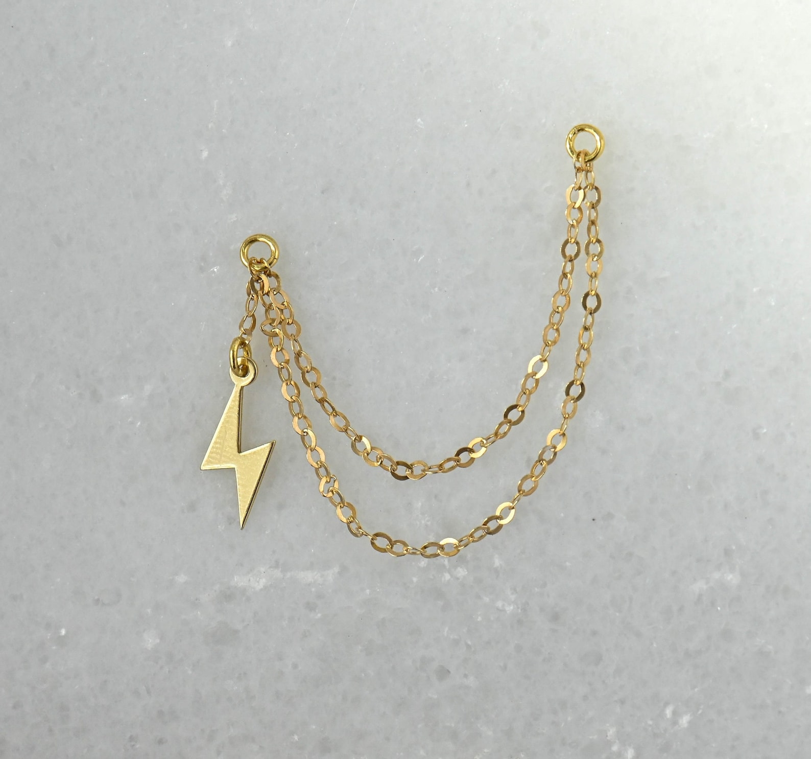 Gold Helix Chain Helix Gold Earring Chain Earring Chain - Etsy