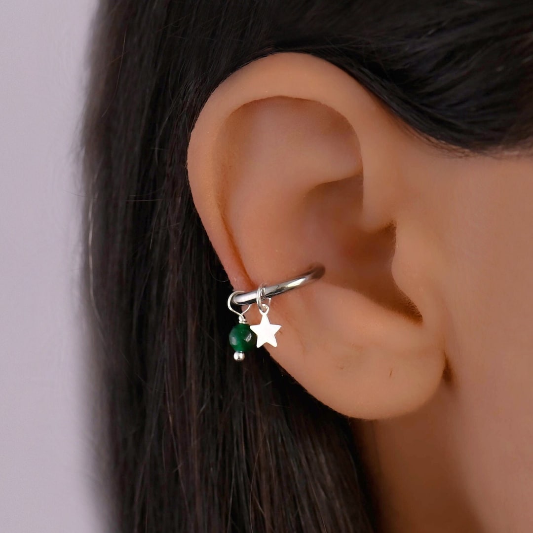 Conch Star Hoop Earring, Conch Hoop Earring, Conch Piercing Hoop ...