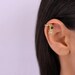 Sun Helix Piercing Hoop, Helix Earring, Cartilage Piercing, Cartilage ...