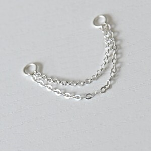 Double Waterfall Chain, Earring Chain Charm, Piercing Chain, Earring ...