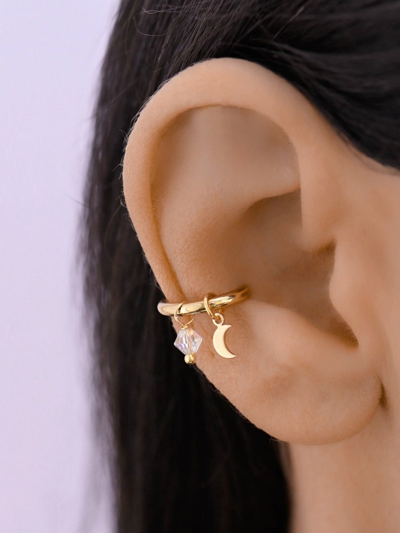 Conch Star Hoop Piercing Gold Conch Piercing Conch Hoop - Etsy