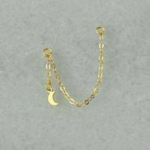 Dangle Chain Hidden Helix, Hidden Helix Chain, Cartilage Chain, Gold ...