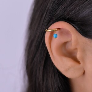 Helix Shell Earring, Helix Earring, Helix Piercing Gold, Helix Hoop Earring Gold, Helix ...