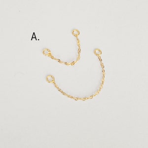 Dangle Gold Earring Chain Charm, Earring Chain, Helix Chain, Cartilage ...