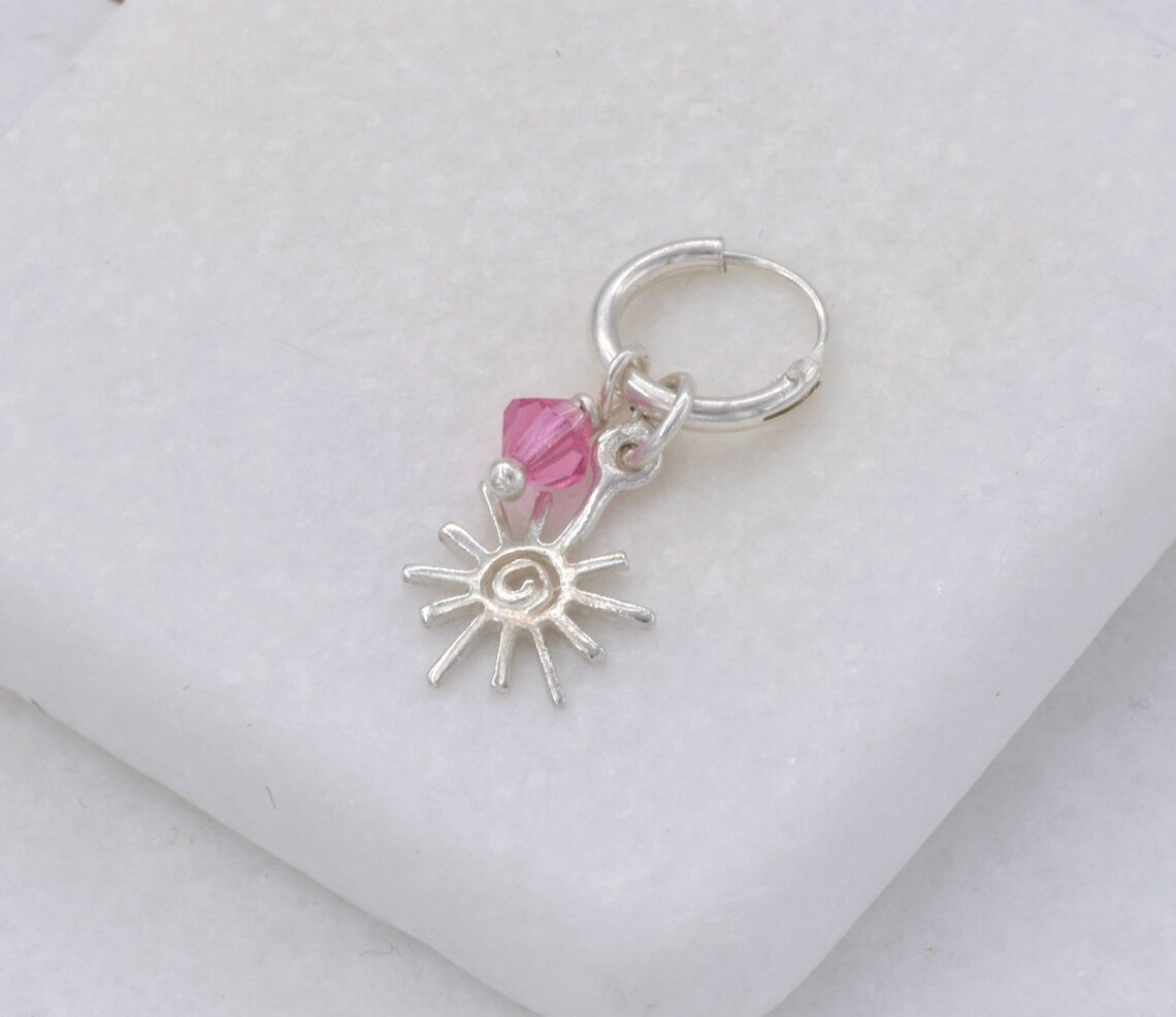 Sun Helix Piercing Hoop Helix Earring Hoop Cartilage Hoops | Etsy