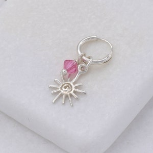 Sun Helix Piercing Hoop Helix Earring Hoop Cartilage Hoops - Etsy