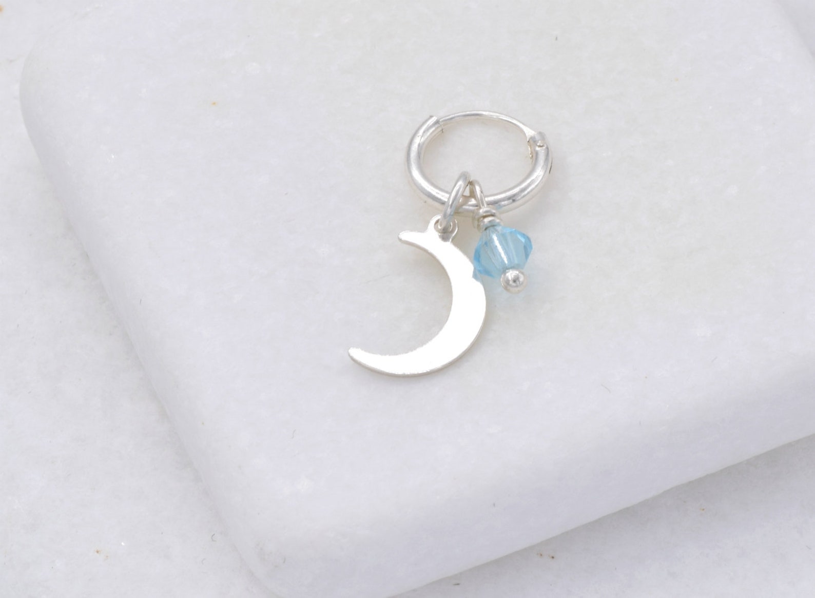 Moon Helix Piercing Hoop Helix Piercing Helix Hoop Earring - Etsy