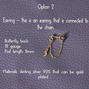 Dangle Chain Hidden Helix Hidden Helix Chain Cartilage - Etsy