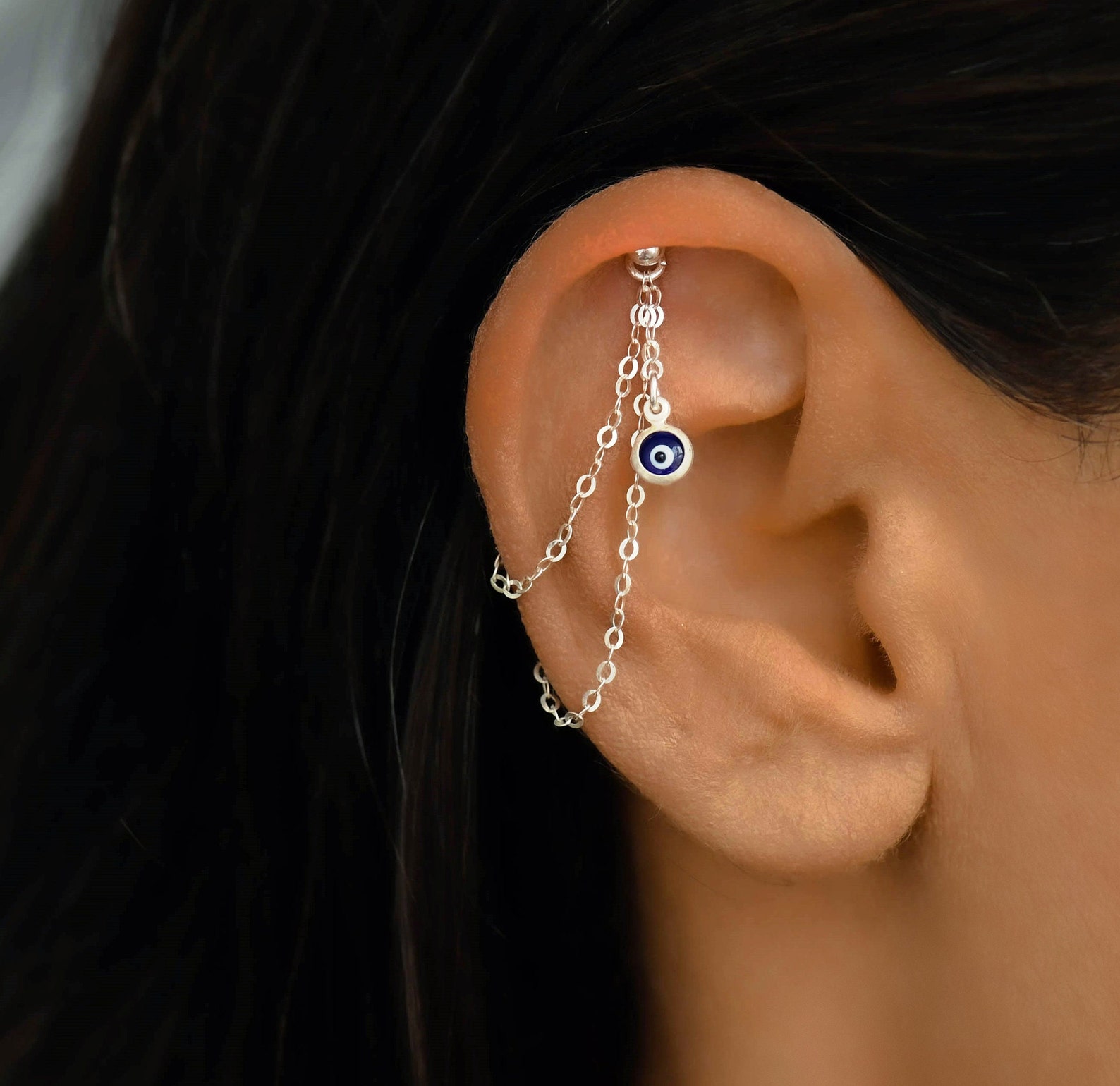 Hidden Helix Star Chain, Hidden Helix, Helix Earring Chain, Cartilage ...