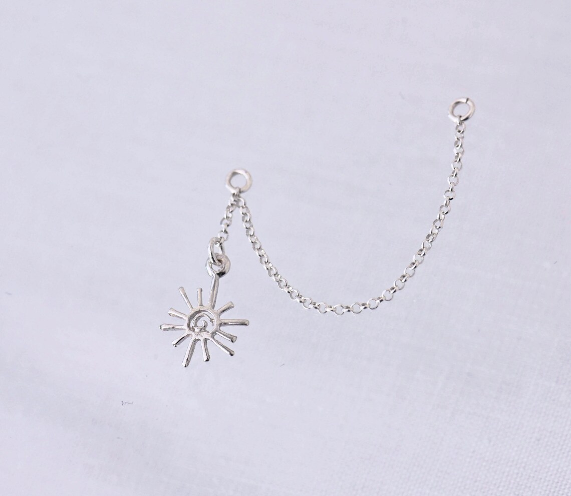 Hidden Sun Helix Chain Hidden Helix Chain Helix Piercing - Etsy