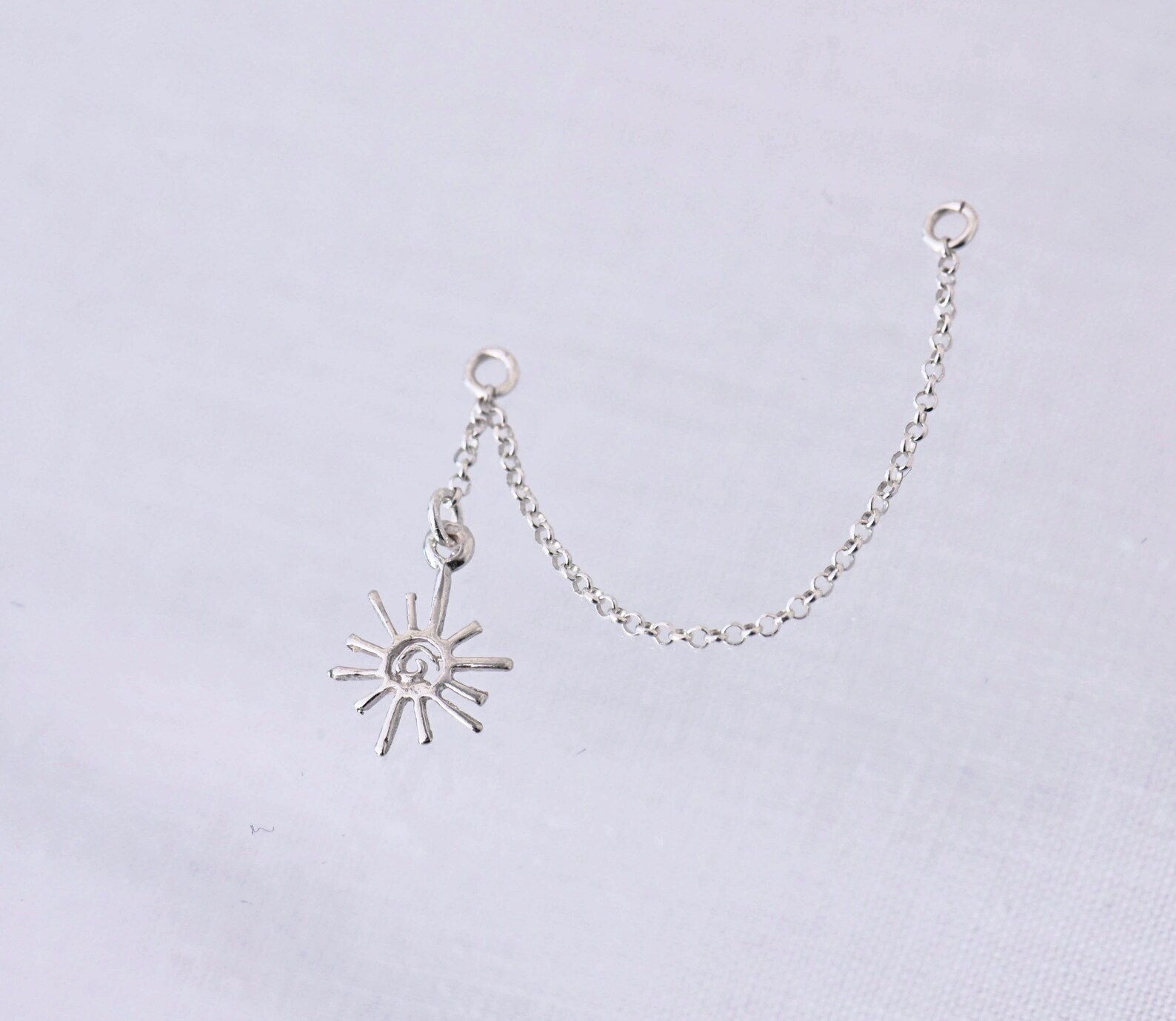 Hidden Sun Helix Chain Hidden Helix Chain Helix Piercing - Etsy