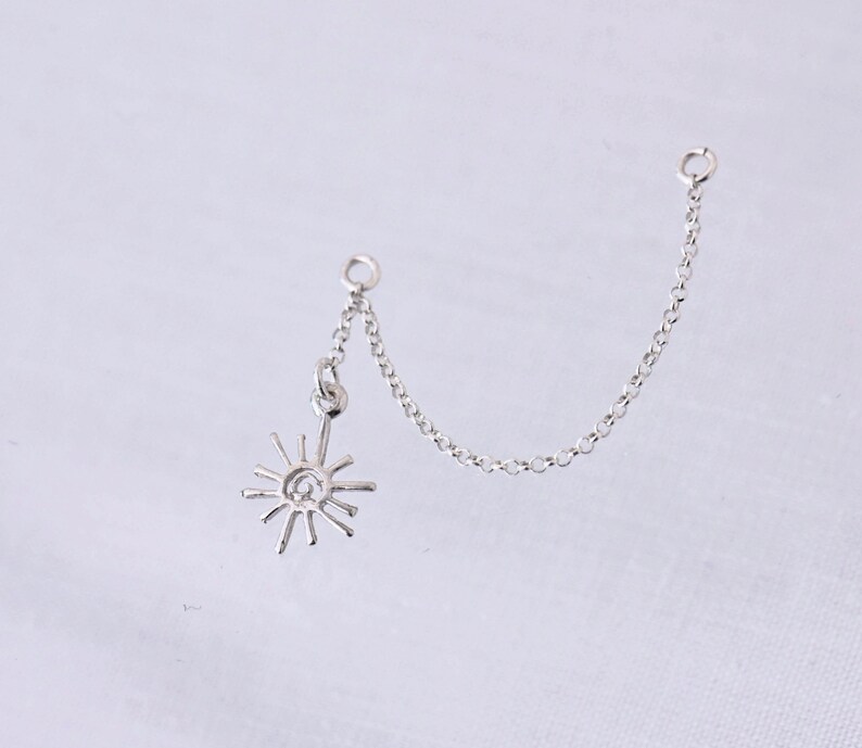 Hidden Sun Helix Chain Hidden Helix Chain Helix Piercing - Etsy