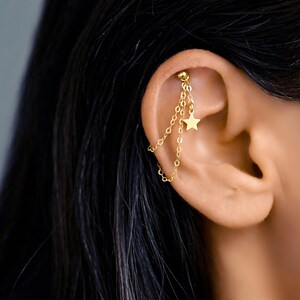 Gold Helix Chain Helix Gold Earring Chain Earring Chain - Etsy