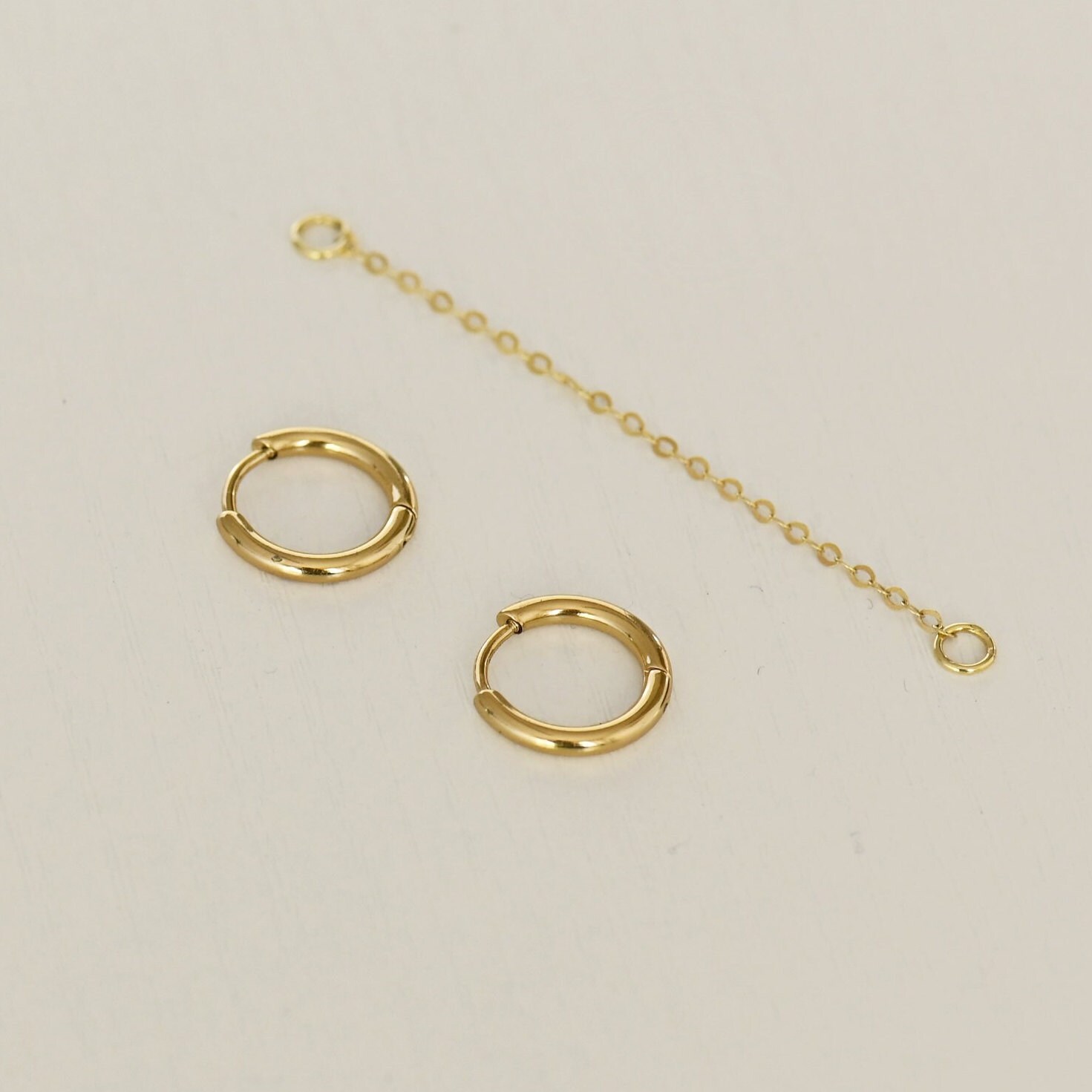 Double Star Charm Piercing Chains Earrings, Earring Chain Add On ...
