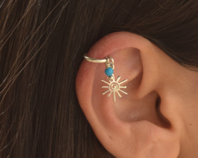 Helix Hoop Earring Helix Piercing Single Cartilage Hoop - Etsy