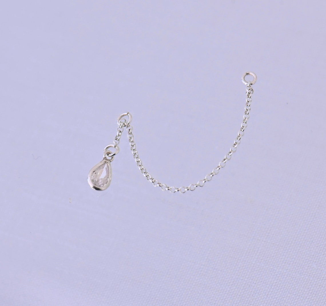 Hidden Helix Helix Earring Chain Silver Helix Chain Helix - Etsy