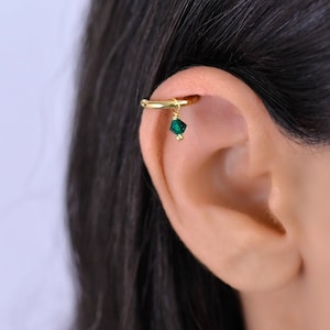 Sun Helix Piercing Hoop, Helix Earring Hoop, Cartilage Hoops, Cartilage ...