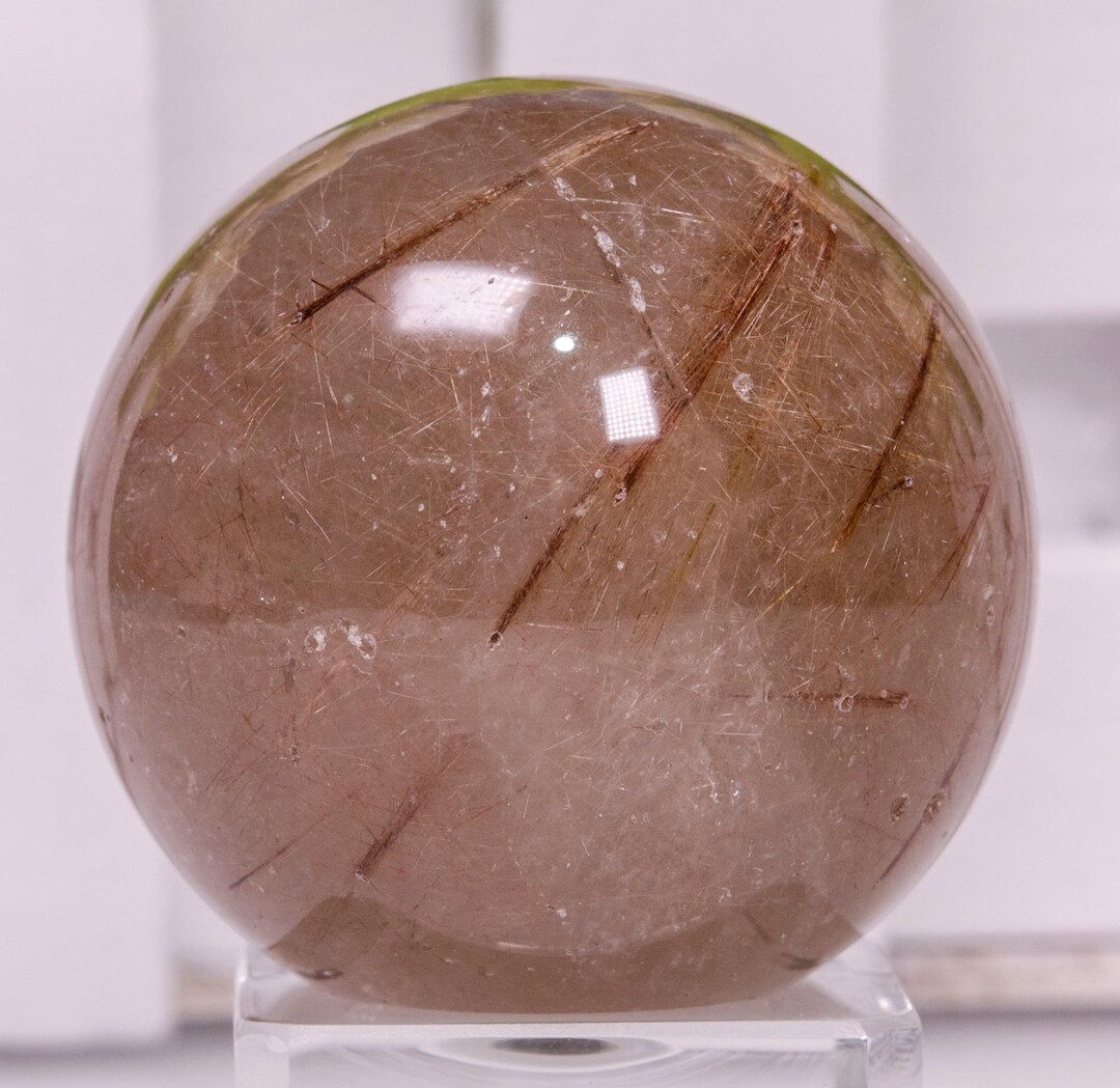 Rare Golden Rutilated Quartz Sphere Beautiful Natural Quartz - Etsy