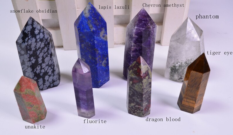 22 Crystal Towers Various Colorsquartz Obelisktiny - Etsy