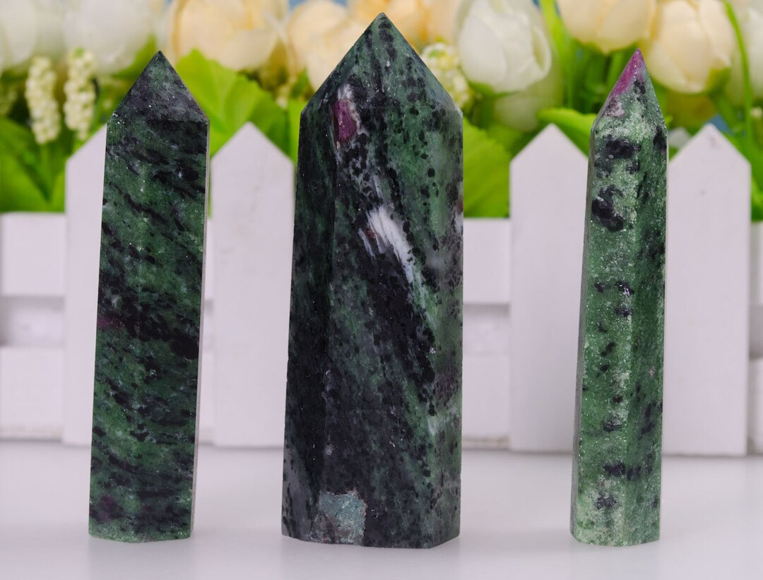 Wholesale Ruby Zoisite Towers,ruby Zoisite Quartz Points,jewerly Making,anyolite Genorator ...