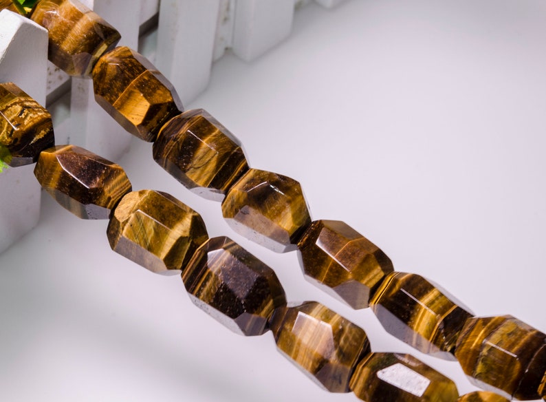 Wholesale Natural Gemstone Cuboid Faceted Nugget Beads Barrel - Etsy