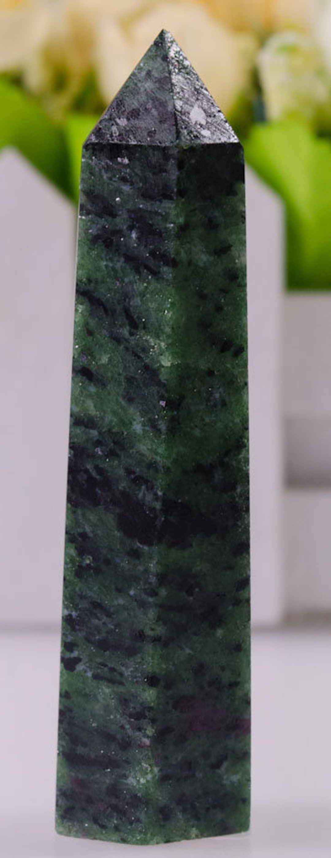 82mm Ruby in Zisite Tower Rare Beautiful Natural Gemstone Love Stone ...