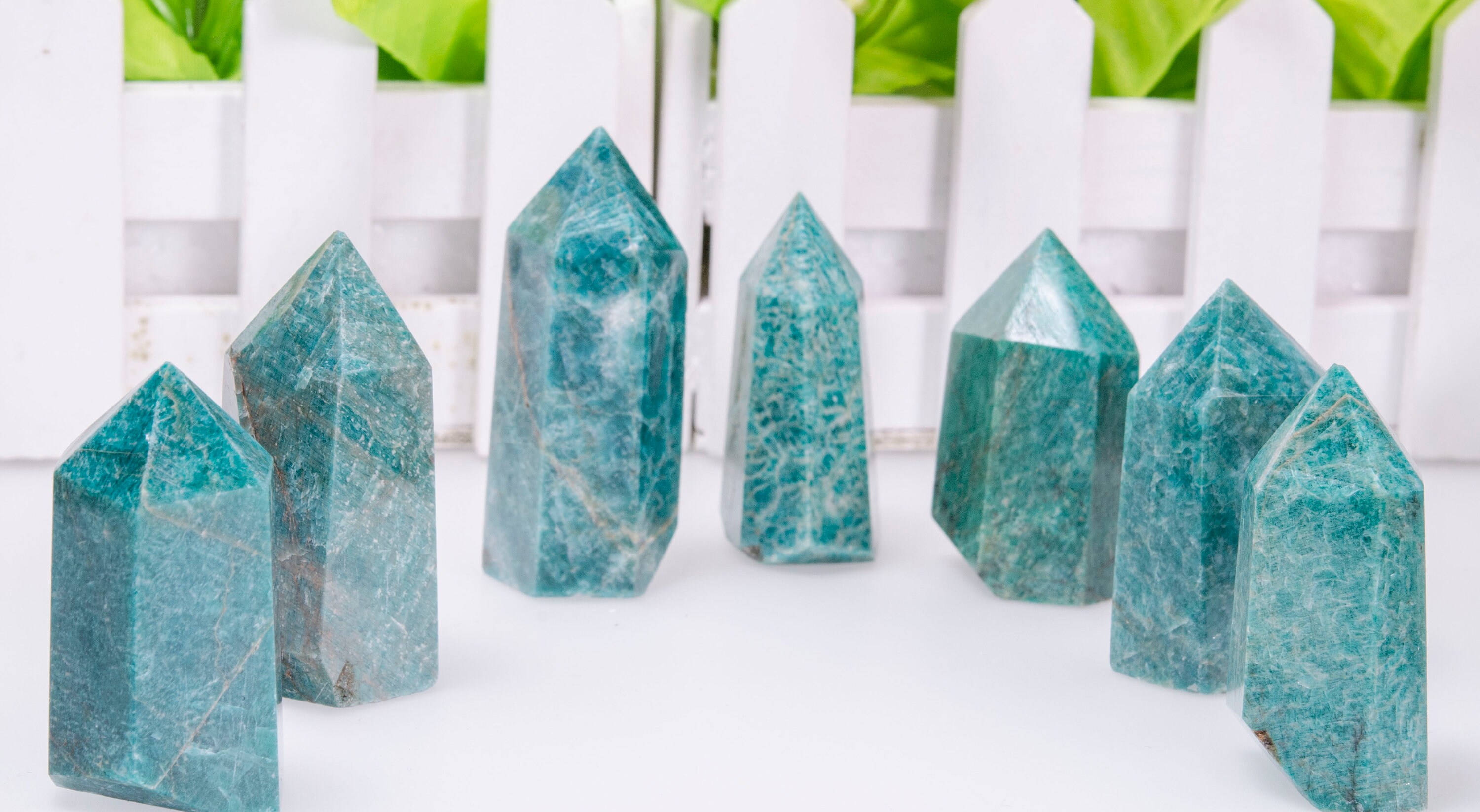 Wholesale Amazonite Tower Rare Beautiful Natural Gemstone Green Stone ...