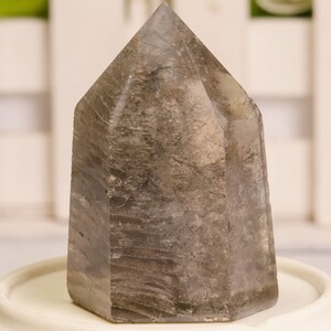 Natural Milk Phantom Quartz Point and Browness Thousand Layer Crystal ...