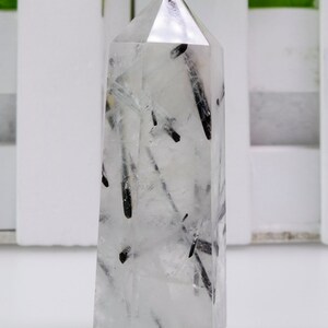 Black Tourmaline Tower Rare Beautiful Natural Crystal Polished - Etsy