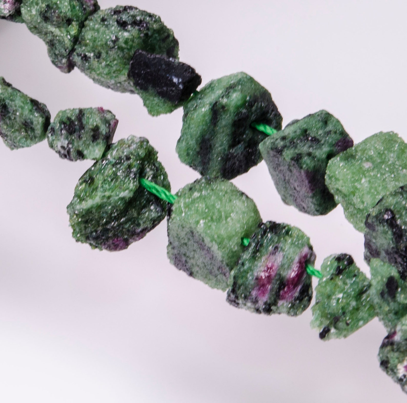 Full Strand Ruby in Zoisite Raw Rough Natural Stone Center - Etsy
