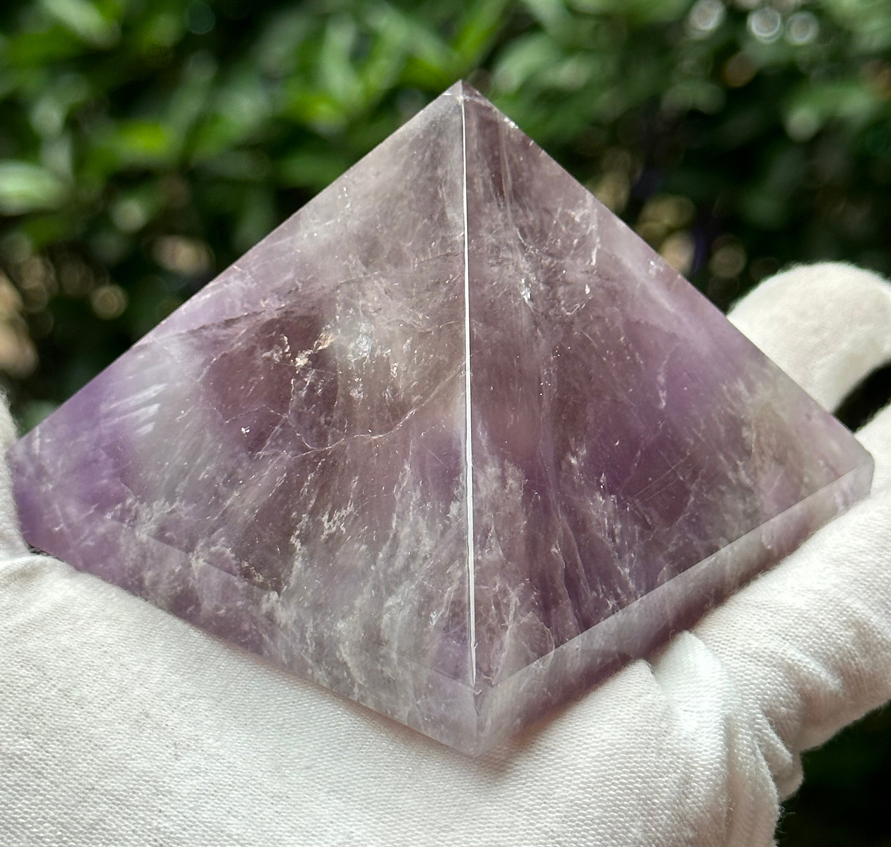 67mm Ametrine Quartz Pyramid/amethyst Crystal Pyramid/meditation Energy ...