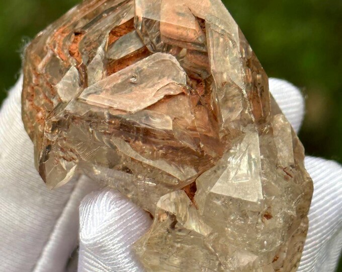35g Pakistan Yellow Mud Skeleton Crystal/bone Crystal/dt Fenster Quartz ...