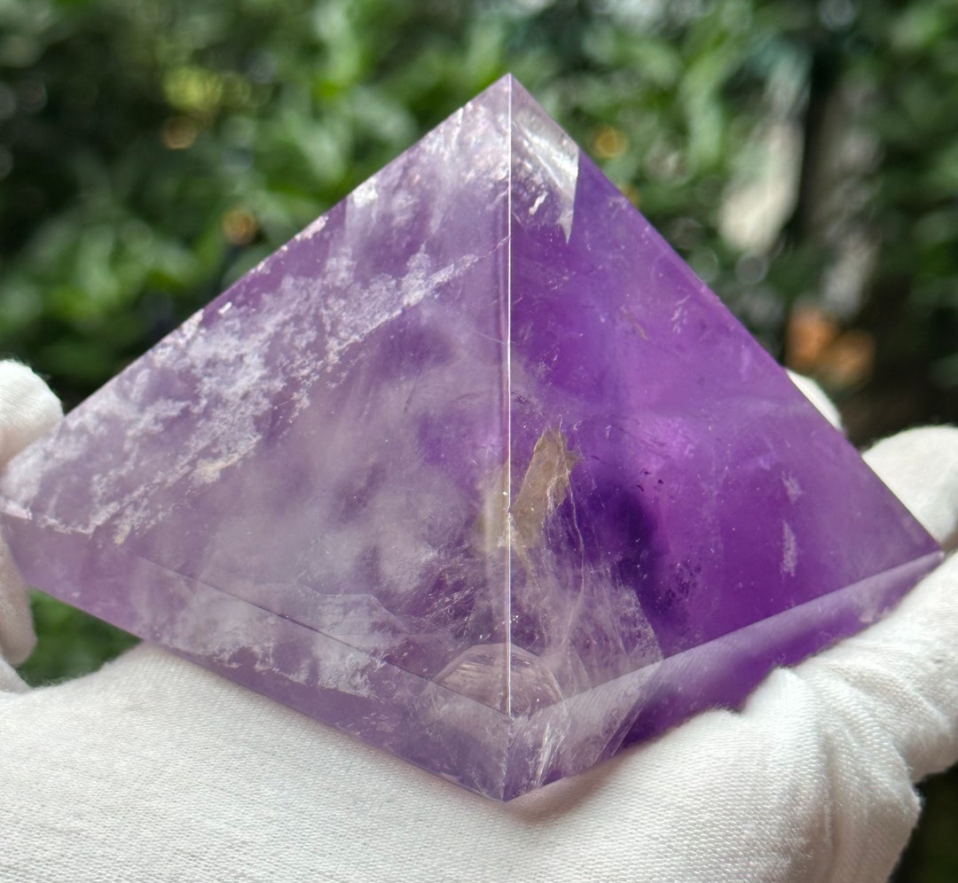 75 Mm Ametrine Pyramid/rare Amethyst Pyramid/february Birthcrystal ...