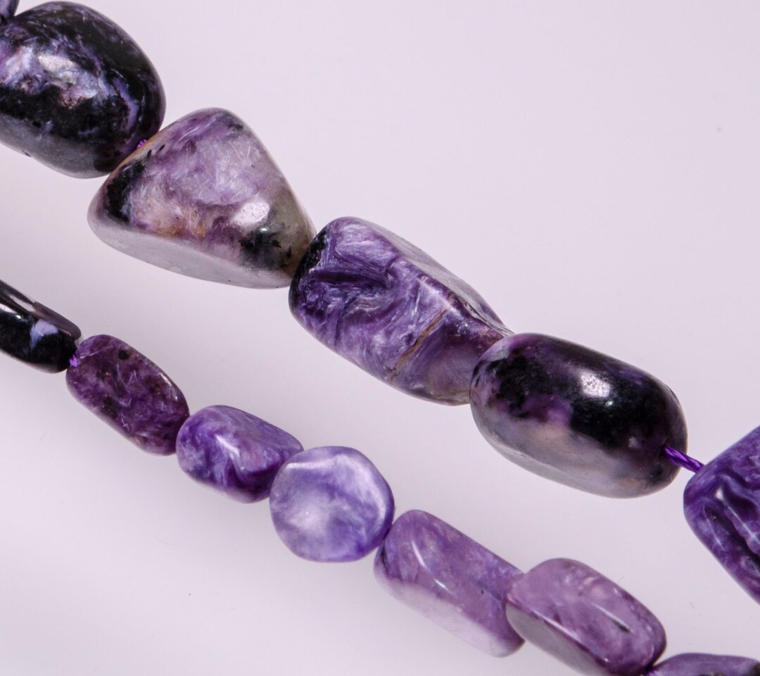 Wholesale Charoite Natural Gemstone Polished Quartz Beads for Jewelry ...